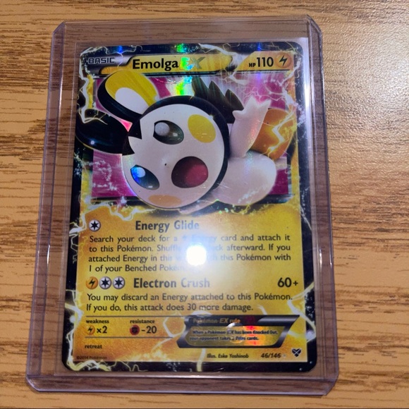 Pokemon | Accessories | Pokemon Emolga Ex 4646 Card 214used | Poshmark